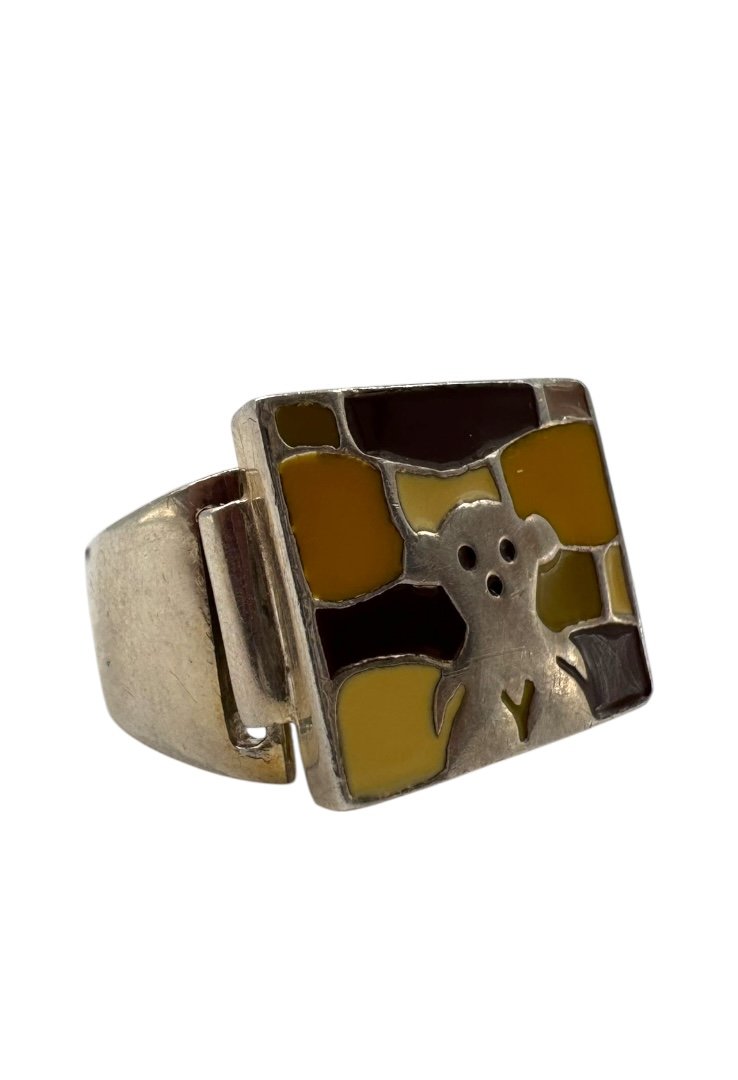 TOUS – MOSAIC POWER SHAPED SILVER RING – Glam-my México